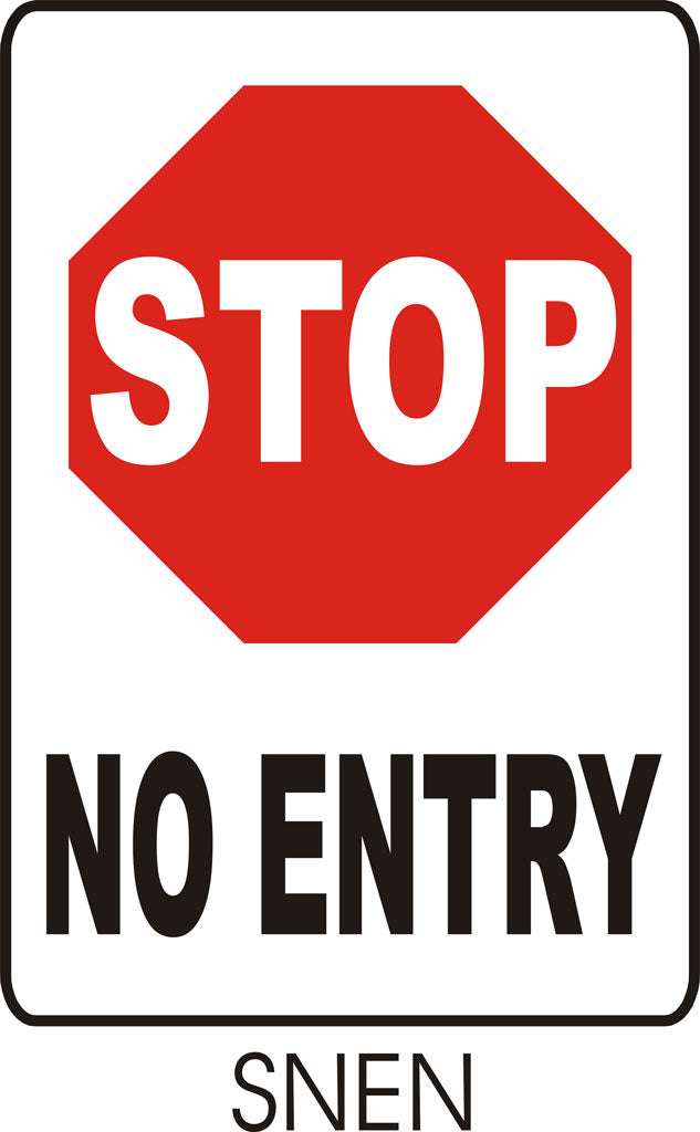 Stop - No Entry – SignHere Australia